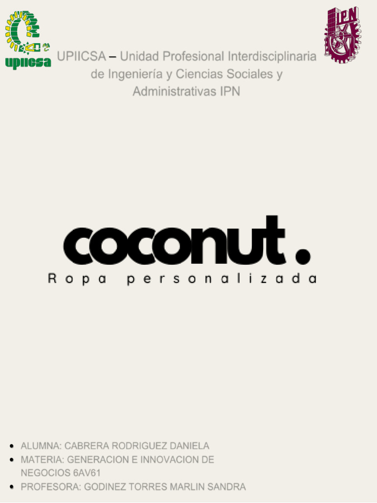 COCONUT | PDF | Moda | Logística