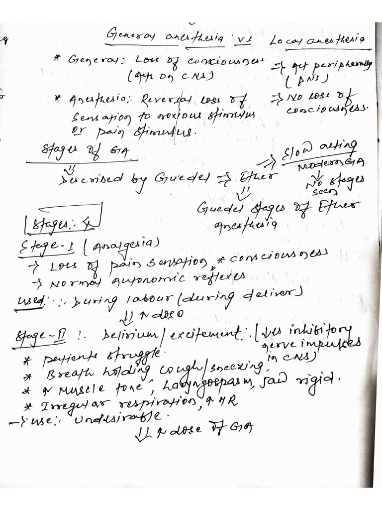 General Anesthesia | PDF