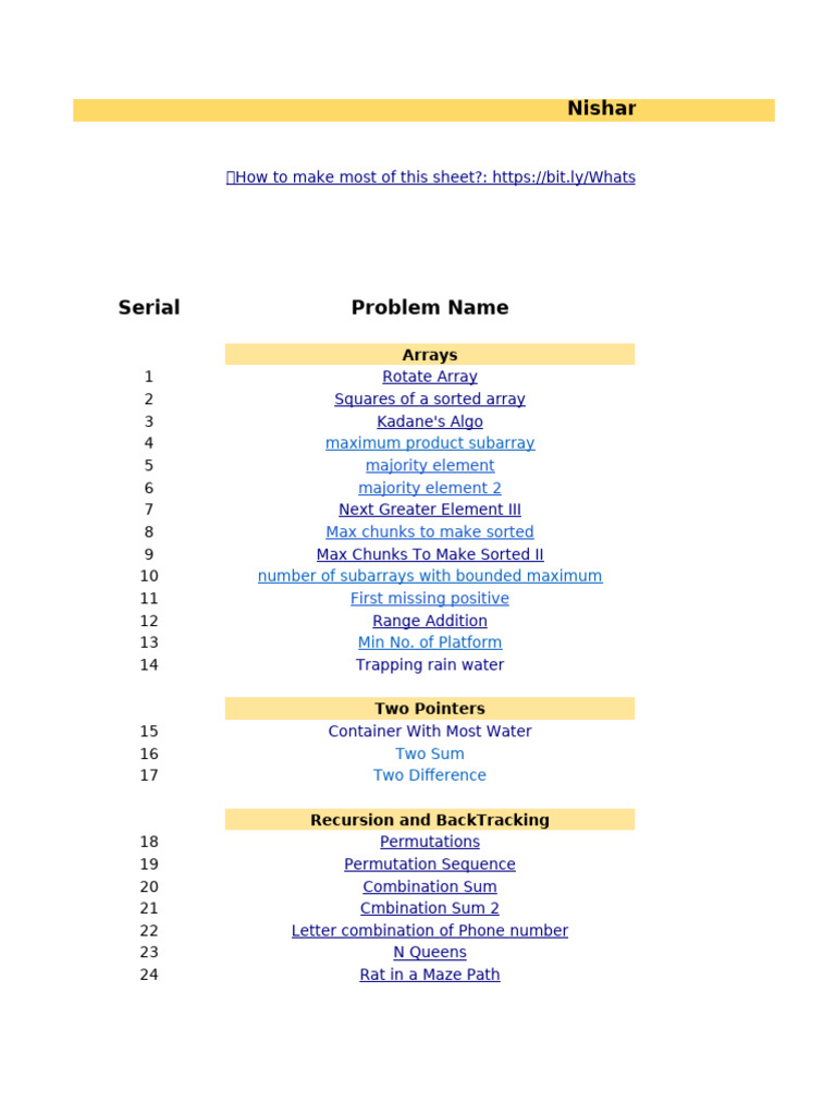 AlgoPrep: Key Problems Overview | PDF | Discrete Mathematics ...