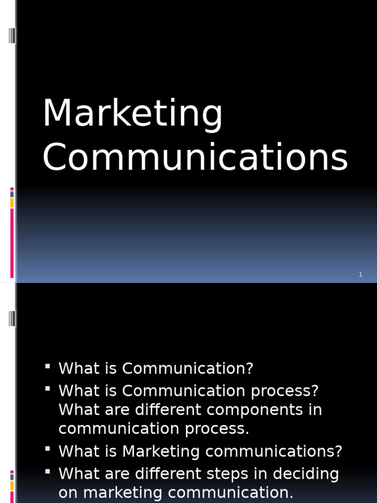 Marketing Communication | PDF | Advertising | Communication