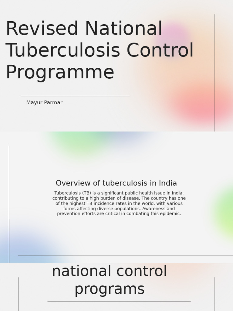 Revised National Tuberculosis Control Programme | PDF | Tuberculosis | Health Sciences