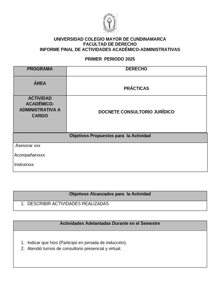 Formato Informe Final | PDF