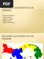 Regiones Geograficas de Panamá | PDF | Panamá | Geografía Física