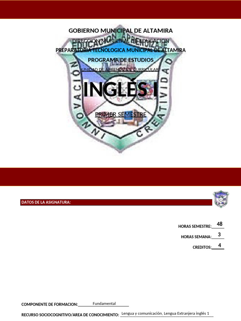 English Progression 1 | PDF | Aprendizaje | Segundo lenguaje