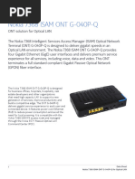 NOKIA G-010G-P: Gpon Ont With 1ge Port | PDF | Computing | Internet ...