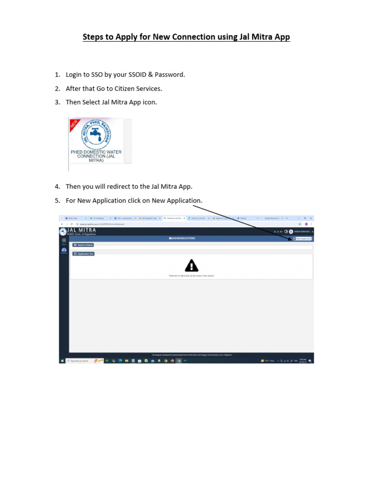 Steps For New Connection | PDF