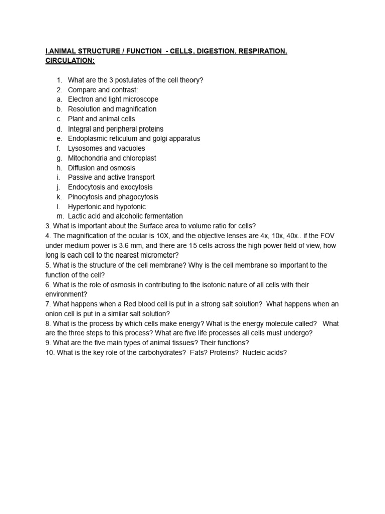 SBI3U Exam Review: Structure & Function | PDF | Genotype | Dominance ...