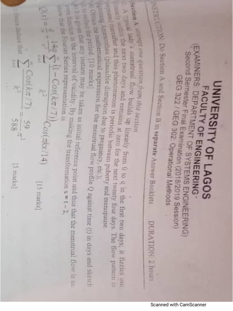 GEG 322 PQ Solutions Part 1 | PDF