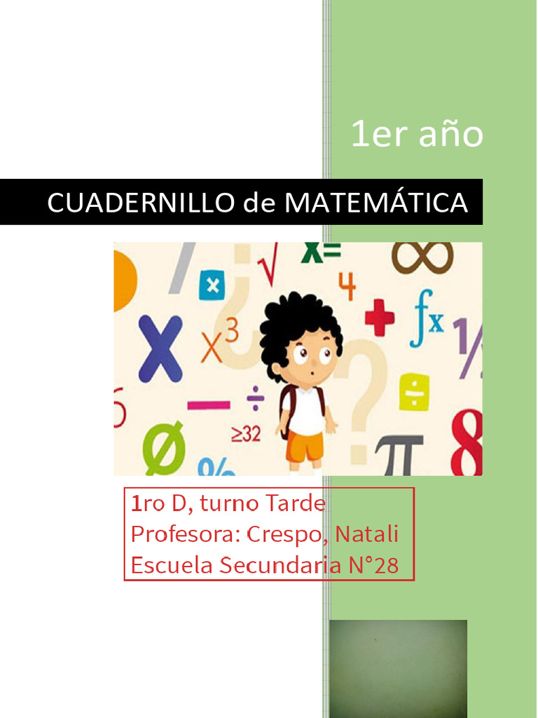 Cuadernillo 1ro | PDF | Sustracción | División (Matemáticas)