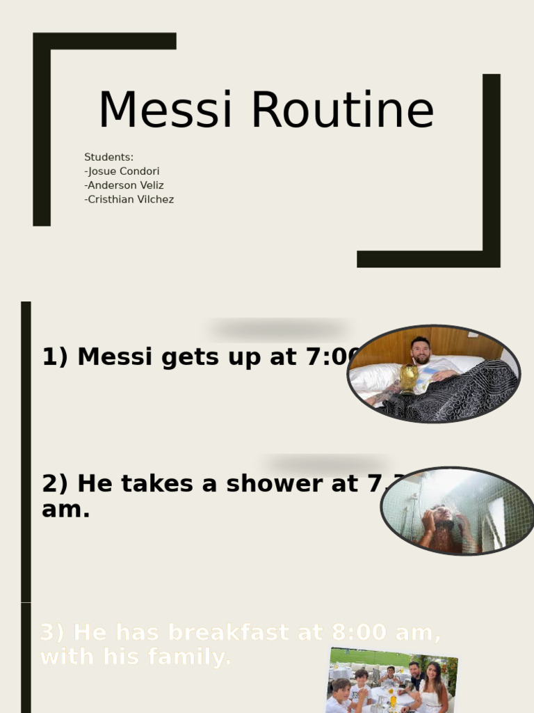 Messi Routine Ingles | PDF