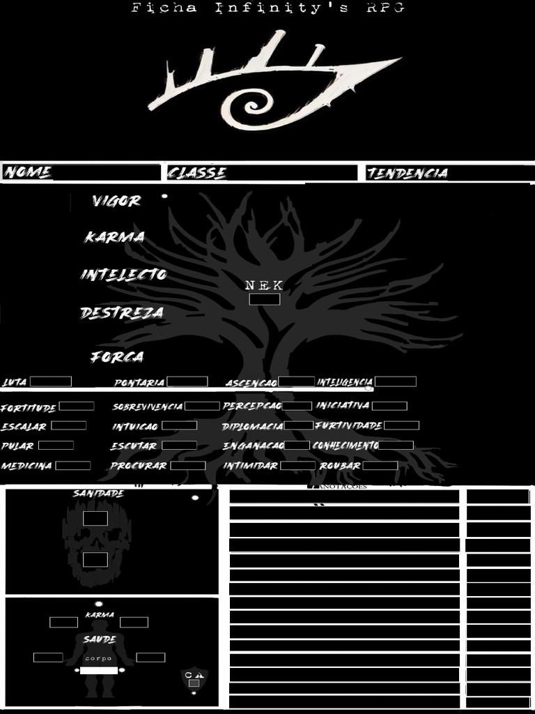 Ficha Com Categorias de Poderes | PDF