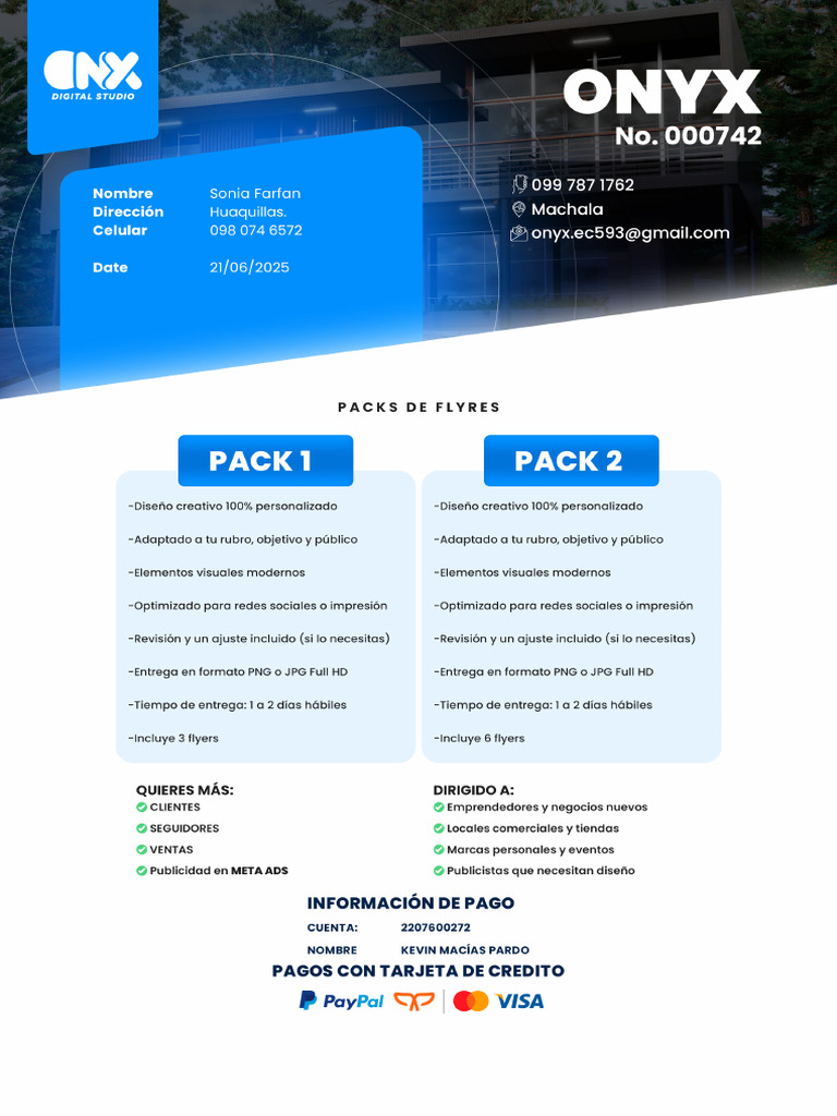 Proforma 3 Pack Flyers - Sonia Farfan | PDF