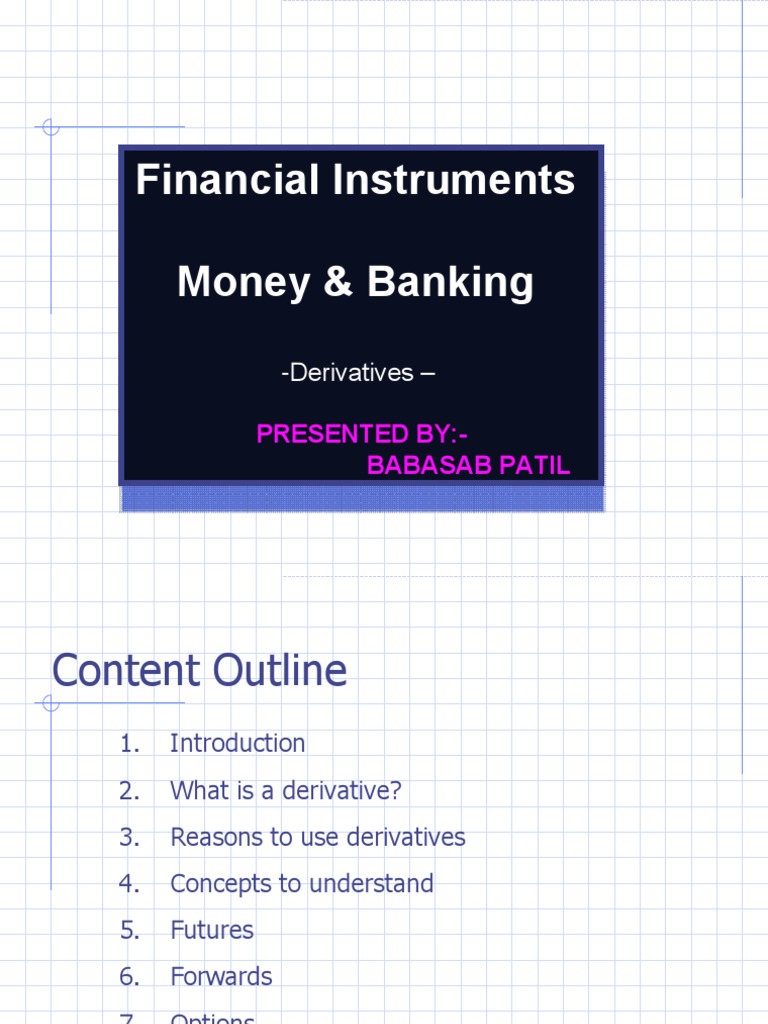 Financial Instruments Derivatives PPT MBA FINANCE | PDF | Swap (Finance ...