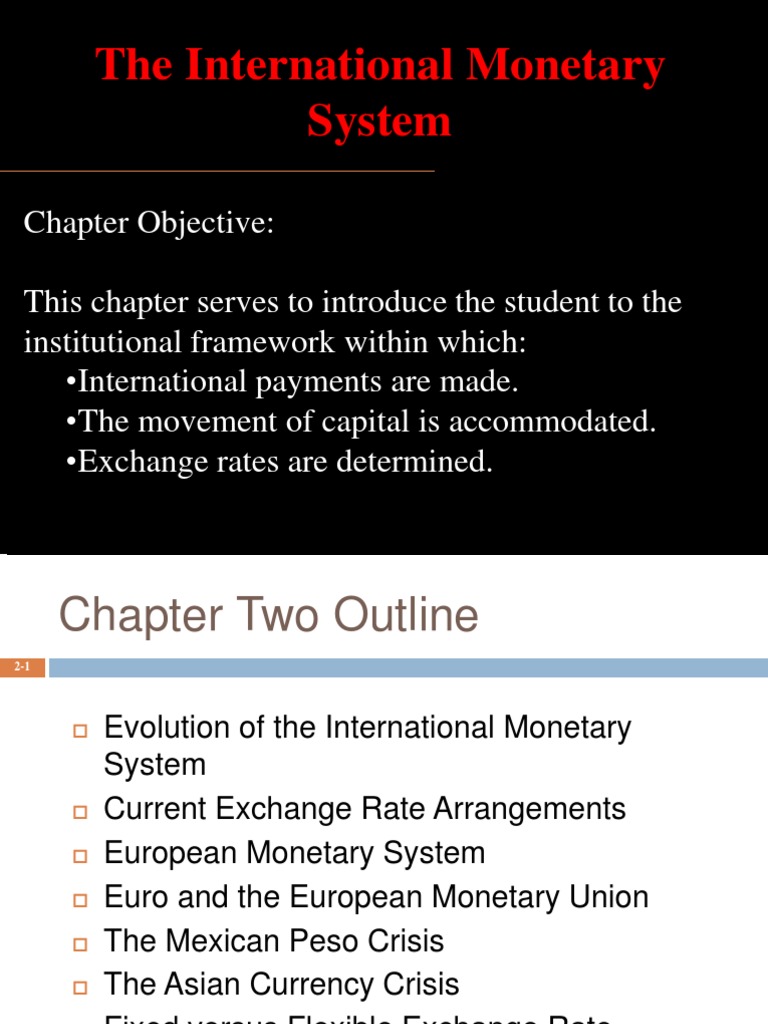 International Monetary System PPT MBA FINANCE | PDF | Fixed Exchange ...