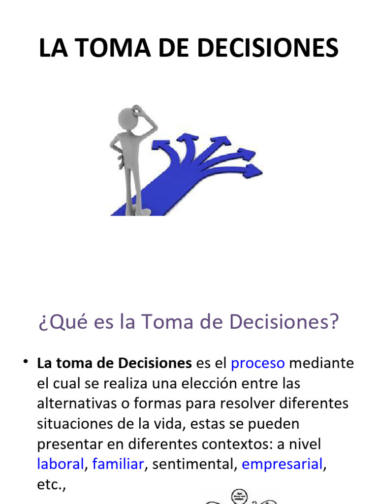 Proceso de Toma de Decisiones | PDF | Toma de decisiones | Cognición