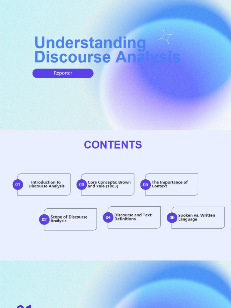Understanding Discourse Analysis - AI PPT Maker | PDF