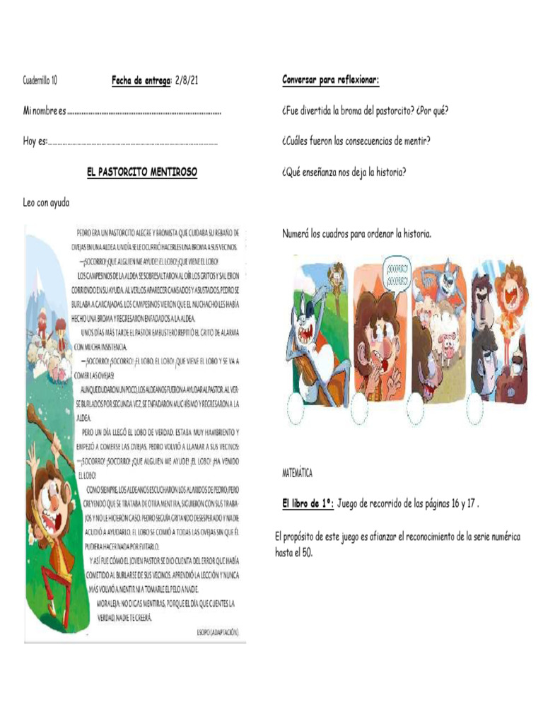 Cuadernillo 10 G2 | PDF