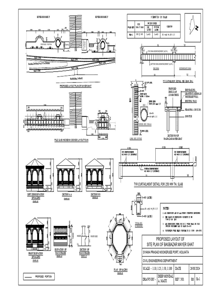 Mayer Ghat All Drawings-Model | PDF | Civil Engineering | Building Engineering