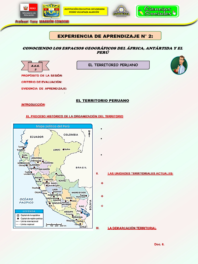 2da EdA ACTIV. APREND. #3 CC - SS. 5° - GRADO | PDF