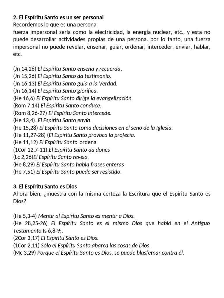 El Espiritu Santo Es Dios Pdf