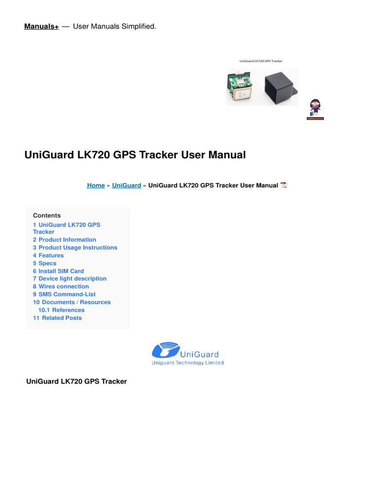 Lk720 Gps Tracker Manual | PDF | Mobile App | Global Positioning System