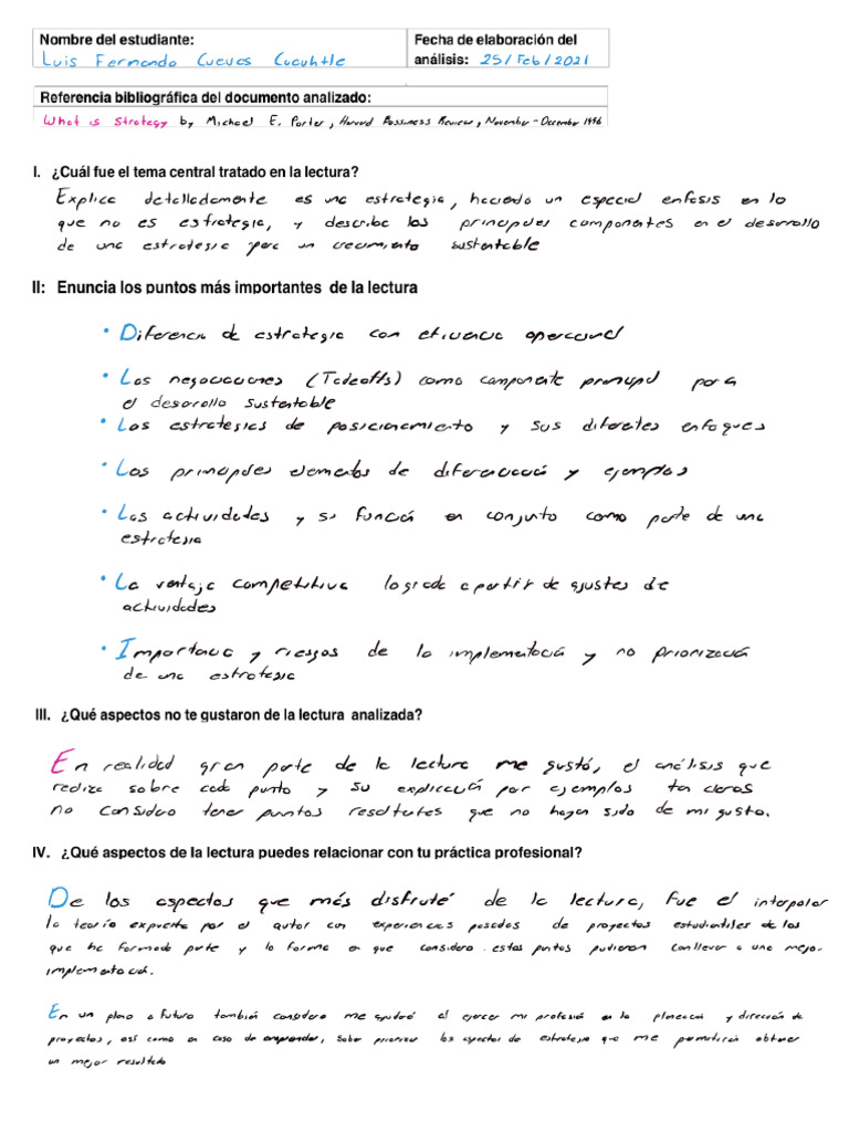 DCS - Tarea - 1. Organizador Previo - Estrategia | PDF