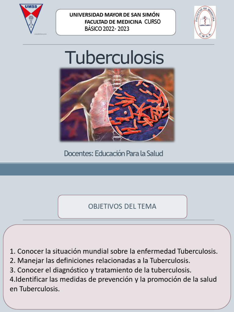 TEMA 9 Tuberculosis | PDF | Tuberculosis | Enfermedades y trastornos ...