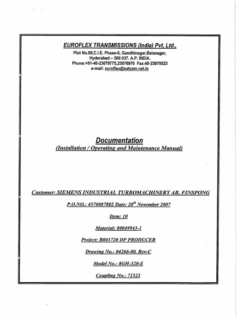 Acople SGT 500 | PDF