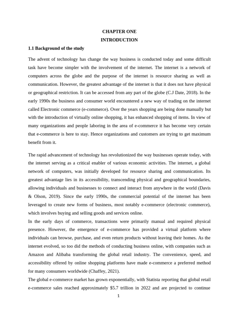 Chapter 1 - 5 Development of An Online Shopping Cart System | PDF ...