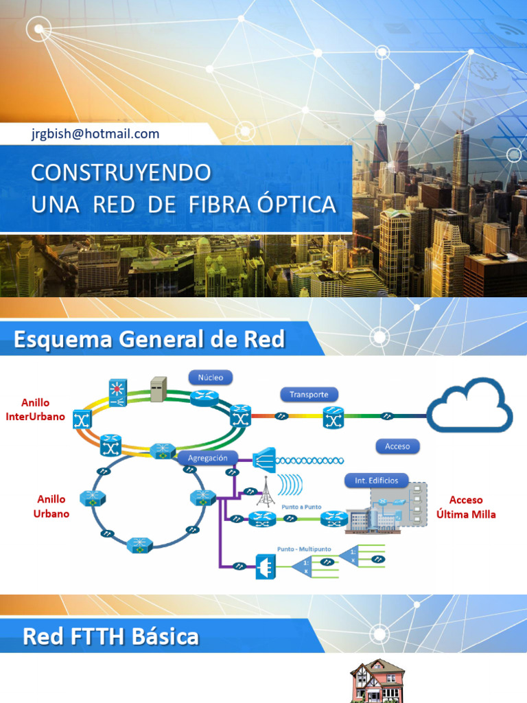 Construccion FTTH | PDF | Conmutador de red | Topología de la red