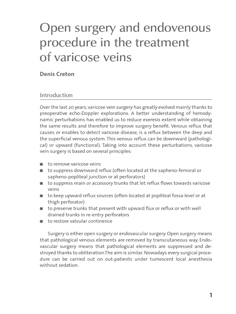 11 Creton Open Surgery Endovenous Springer Rabe Chirugie | PDF ...