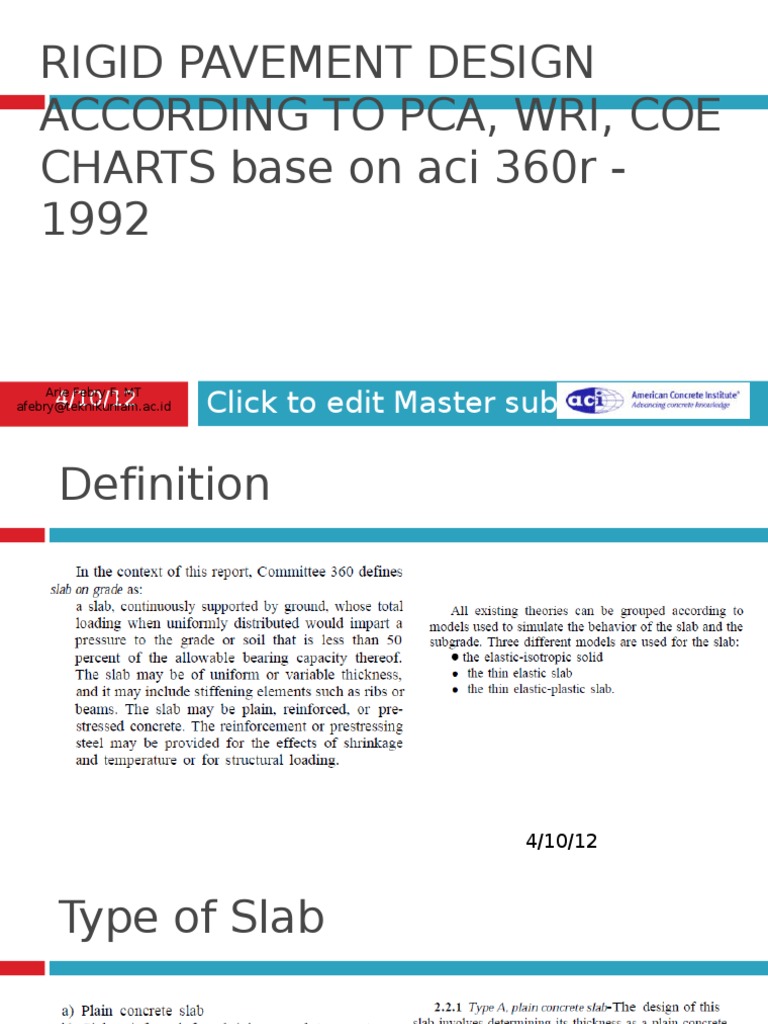 Rigid Pavement PCA Method | PDF