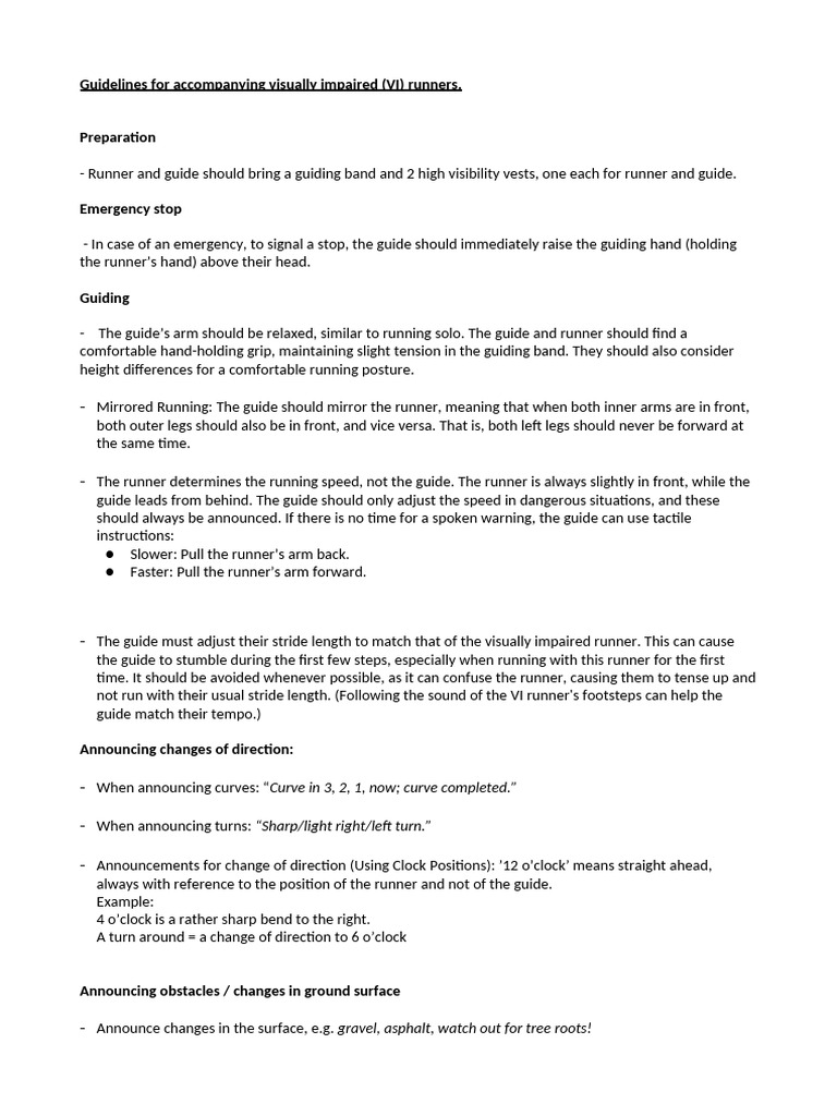 Guidelines For VI Guides Word Edited | PDF | Traffic