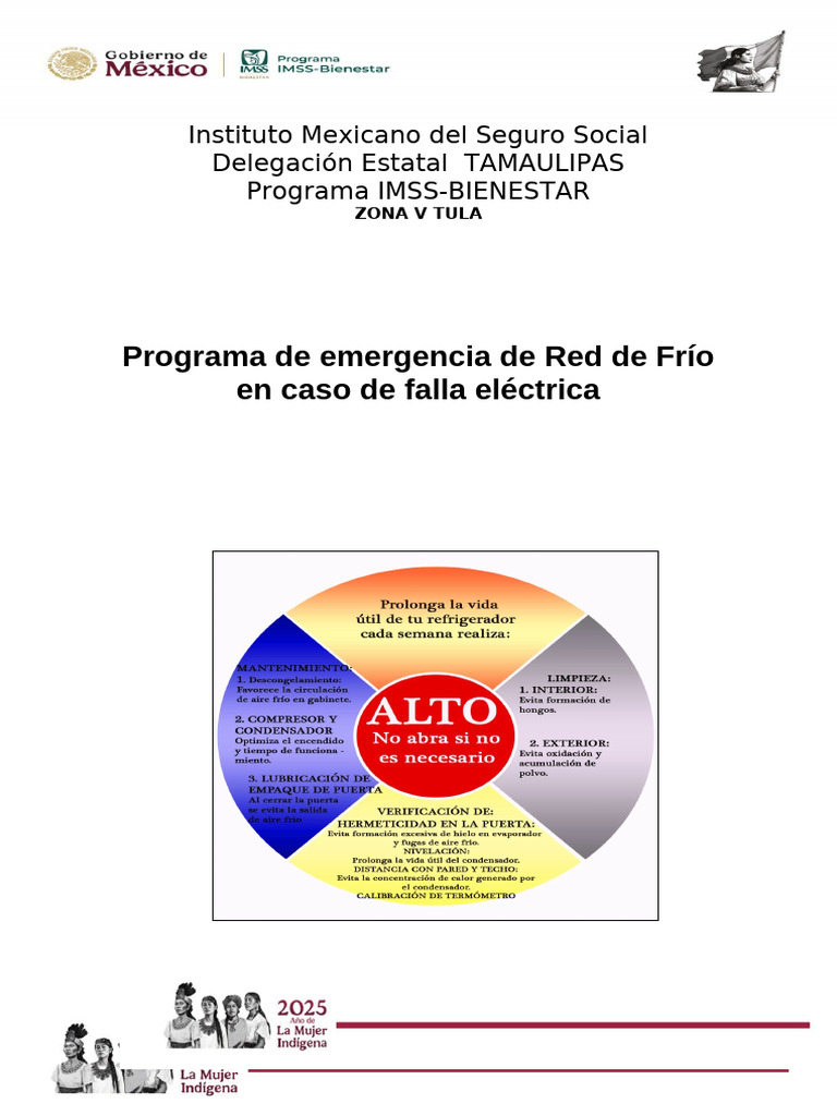 Plan de Contingencia - RED de FRIO ACTUAL | PDF | Refrigerador ...