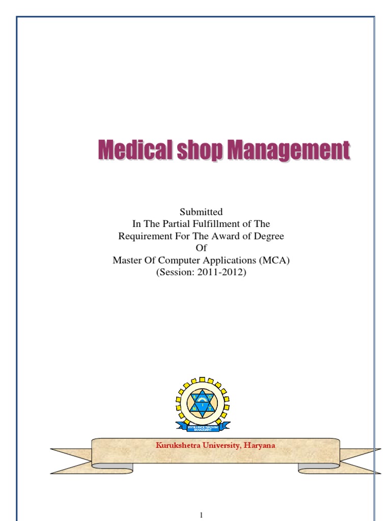 Medical Shop Software Project Overview | PDF | Active Server Pages | C ...