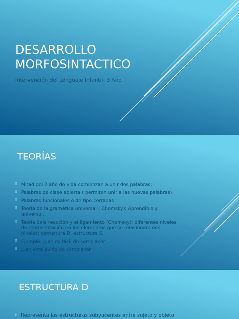 Desarrollo Morfosintactico | PDF