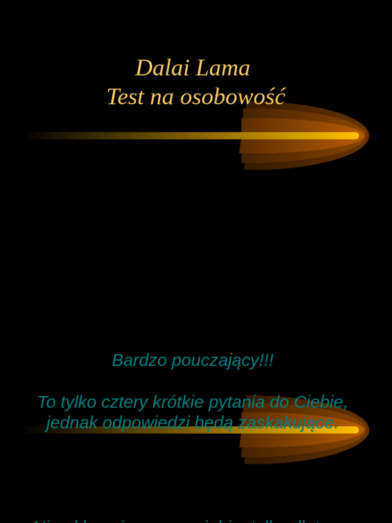 Test Na Osobowosc | PDF