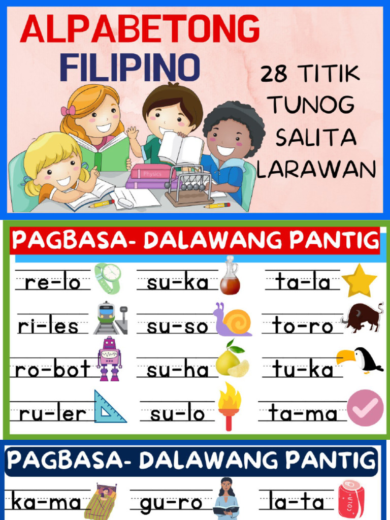Pagsasanay Bumasa (Pagpapantig) | PDF