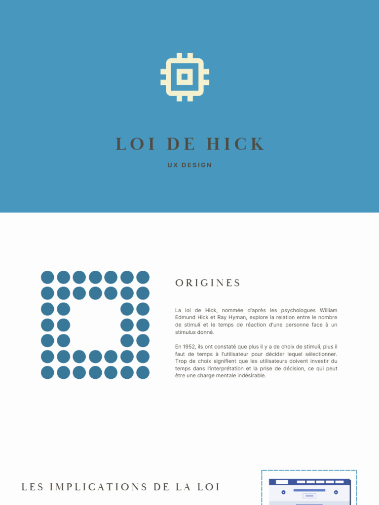 Loi de Hick : Simplifier les choix UX | PDF | Psychologie | Sciences ...