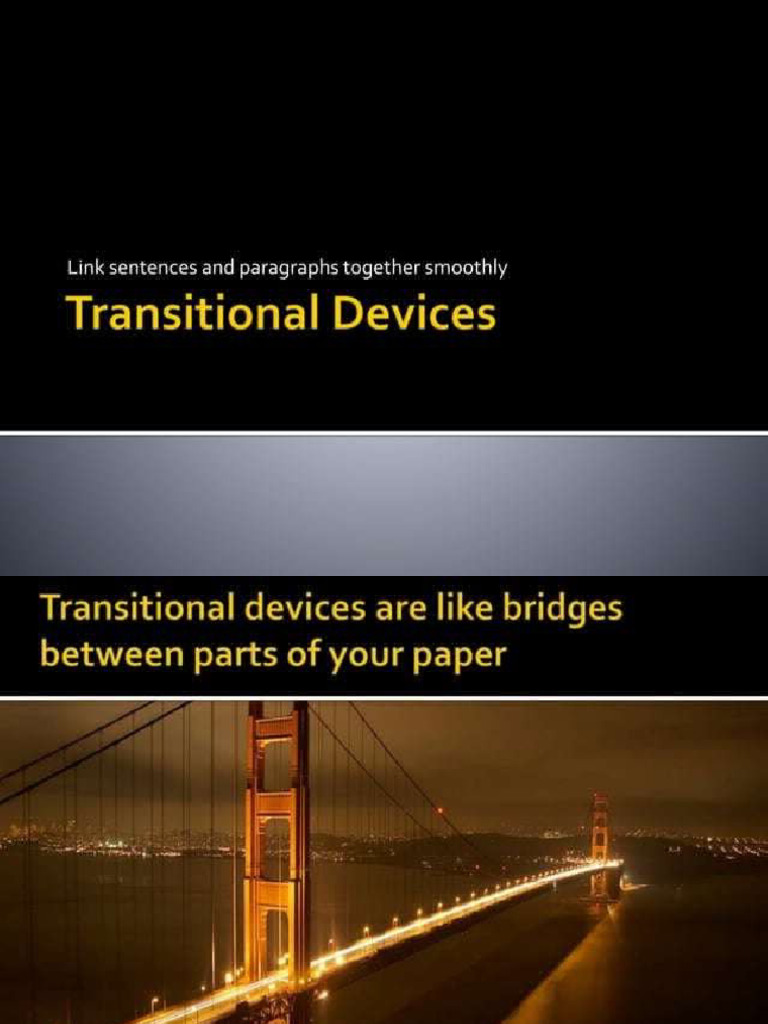 Transitional Devices | PDF
