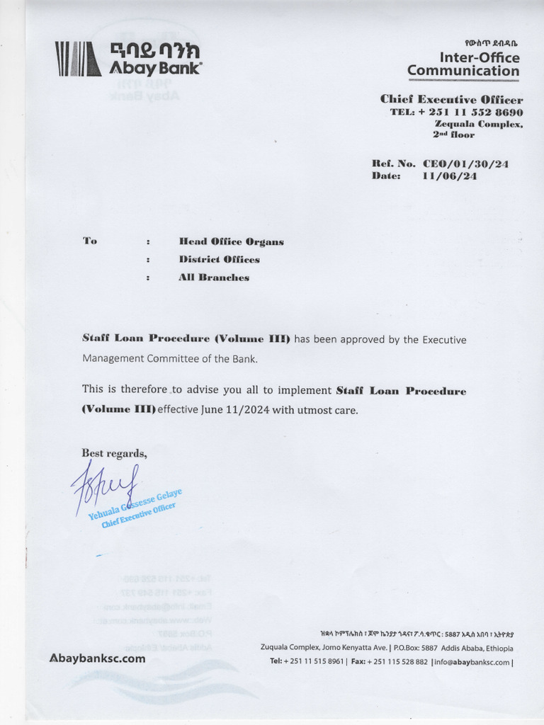 Staff Loan Procedure Overview 2024 | PDF | Debt | Financial Economics
