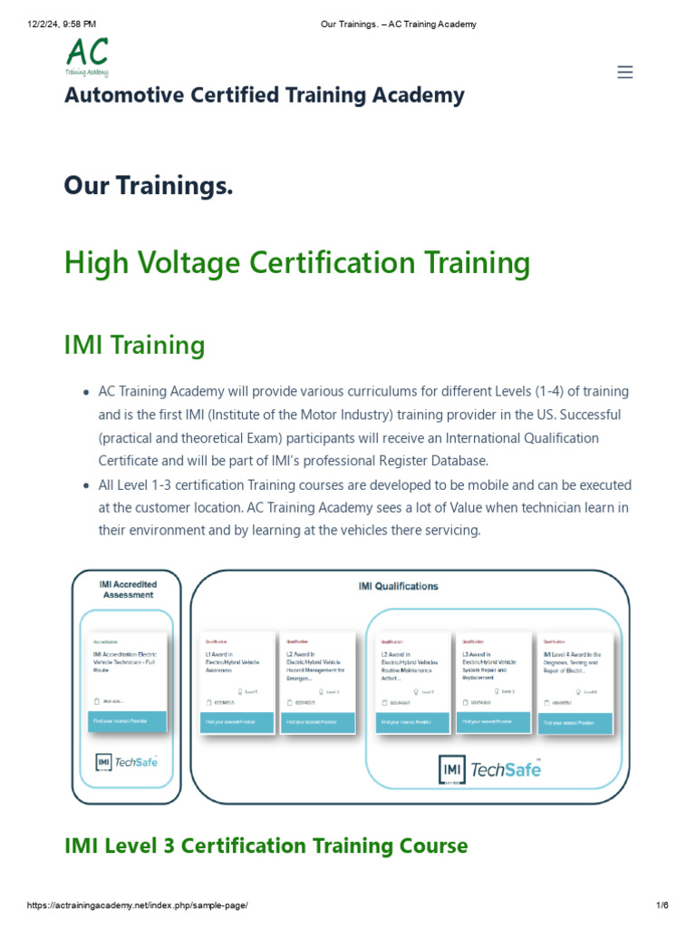 High Voltage Vehicle Training Overview | PDF | Voltage | Direct Current