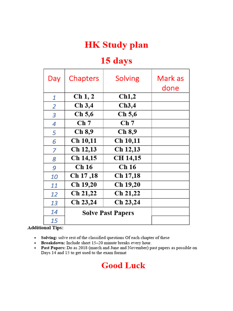 Physics Study Plan | PDF