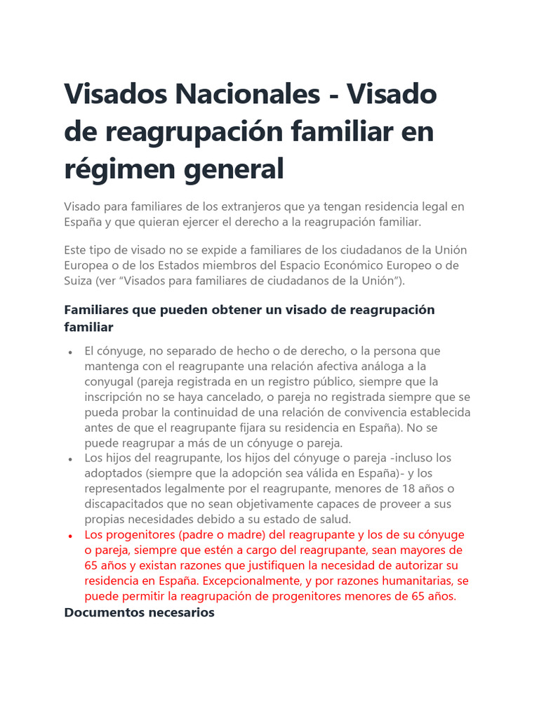 Visados Nacionales | PDF | Visa de viaje | Pasaporte