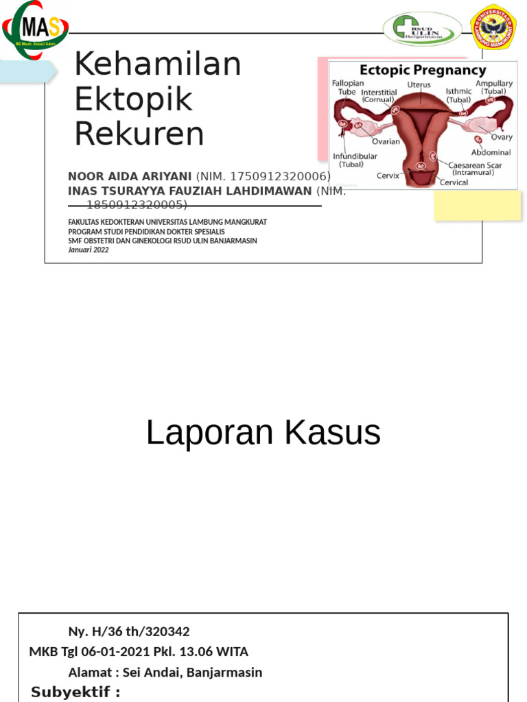 kehamilan ektopik rekuren ed IDA | PDF