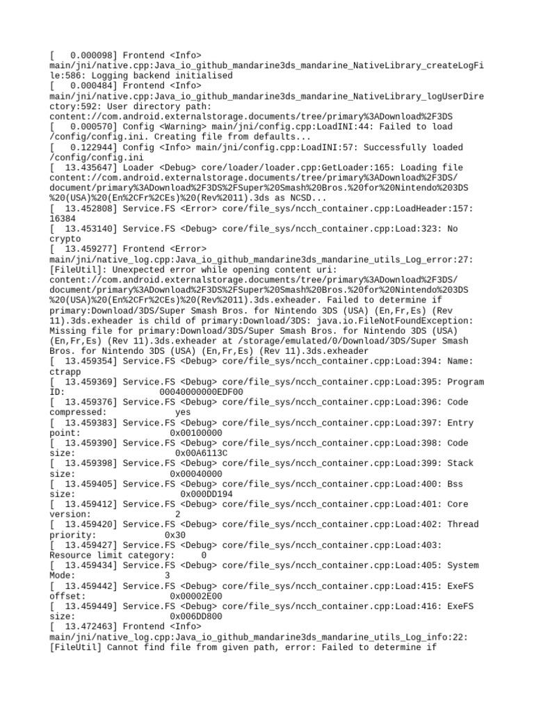 Mandarine Log | PDF | Computer Science | Software