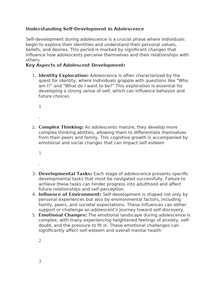 Understanding Self MODULE 1 | PDF | Adolescence | Self Concept