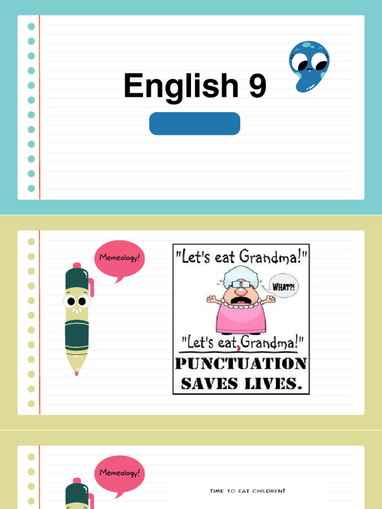 1 Punctuation Marks Period Comma and Semicolon | PDF