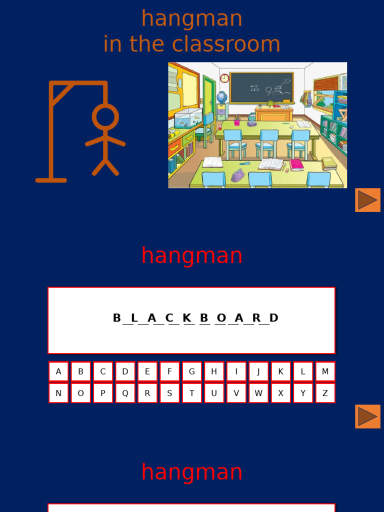 Hangman Objects in The Classroom | PDF
