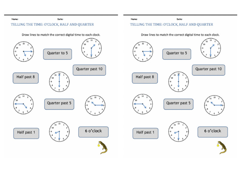 Bridging Math Week 20 Clock | PDF